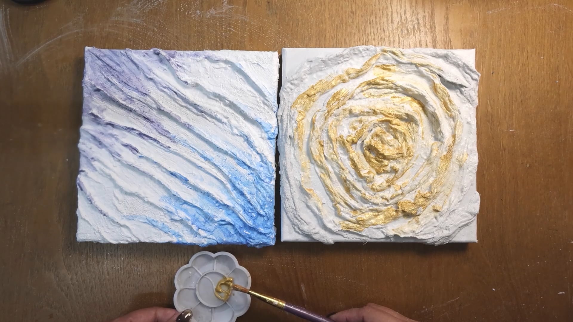 侘寂風石膏繃帶肌理畫 | OMIA PLUS 影音學習